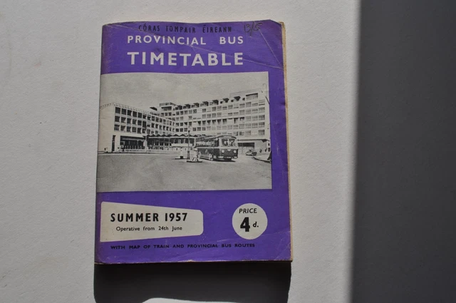 SUMMER 1957 CIE Irish Provincial Bus Timetable Ireland £12.00 - PicClick UK