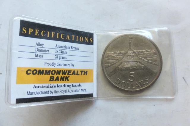 AUSTRALIA 1988 PARLIAMENT House Five Dollar Commemorative Coin In ...