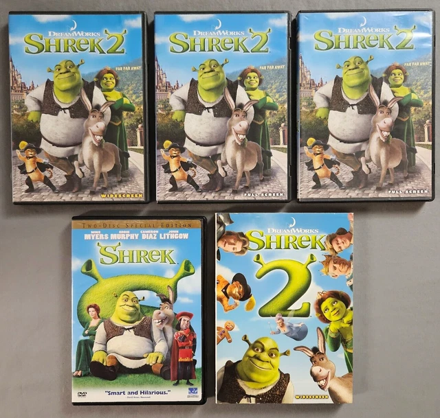 SHREK SHREK 2 DVD Lot Dreamworks 2-Disc Special Edition Wide Full ...