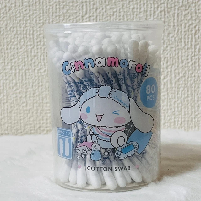DAISO SANRIO CINNAMOROLL tampon coton 80 pièces x 3 ensembles oreilles ...