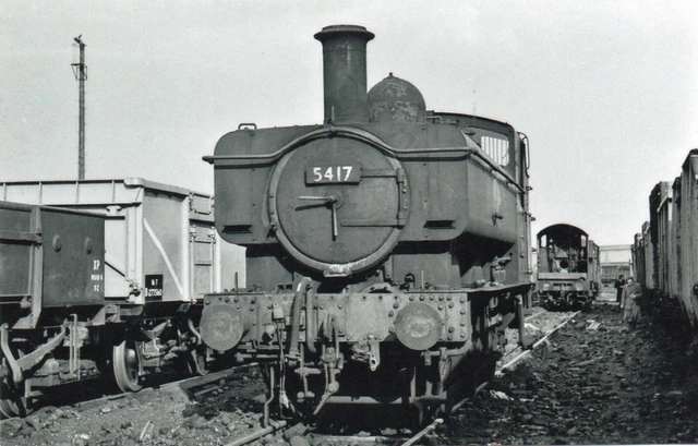 EX GWR 54xx CLASS 0-6-0T No 5417 at SWINDON SCRAP LINE 1961 R/PHOTO £1.00 - PicClick UK