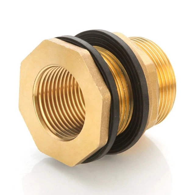 STURDY BRASS WATER Tank Bulkhead Adapters G3/8 to G1/2Inch Threaded ...