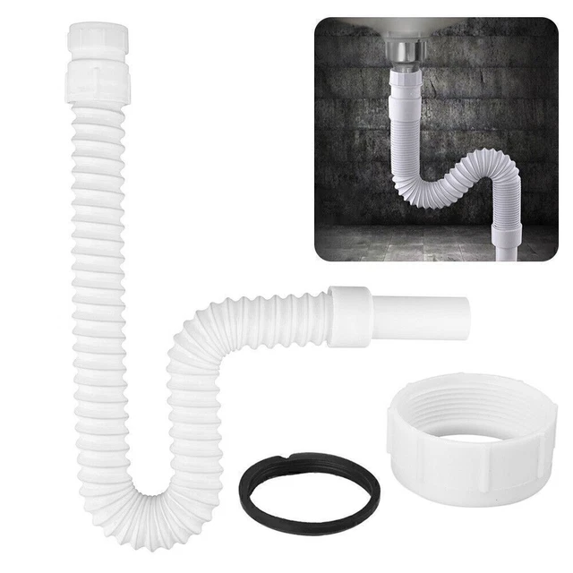 ODOR TRAP SINK kitchen siphon flexible drain fitting 11/4"x32/40mm ...