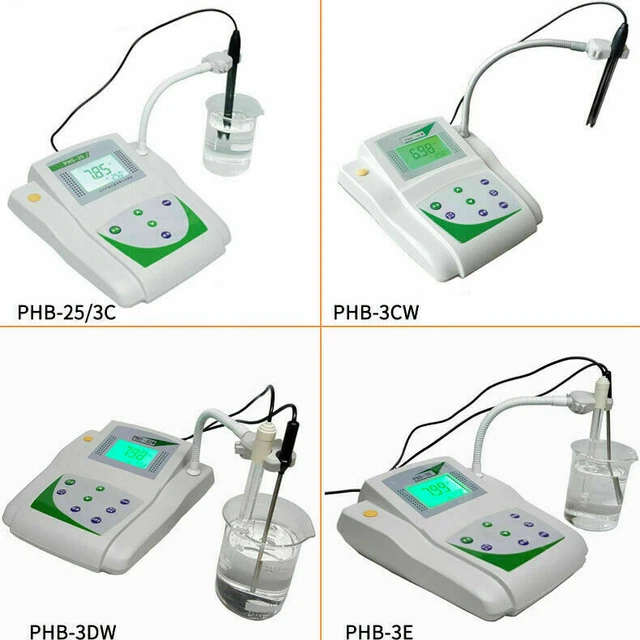 LAB PH METER Benchtop Digital Acidity Measure mV Tester w/Temperature ...