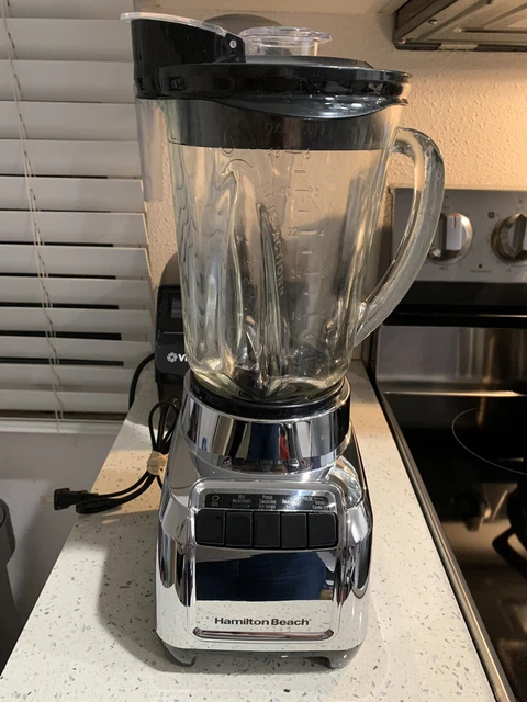 HAMILTON BEACH 53514 Wave-Action Blender 48 oz. Glass Jar. Stainless ...