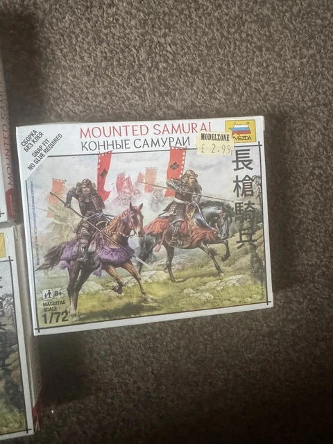 ZVEZDA 1:72 MOUNTED Samurai Snap Fit Model Kit New & Sealed x3 £52.70 ...