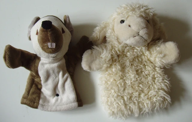 2 HAND PUPPETS - Lamb By Hamleys - Mouse By Simba For Emirates £10.78 ...