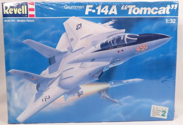 REVELL GRUMMAN F-14A "Tomcat" Model Kit Fighter Airplane #4770 1:32 NEW ...