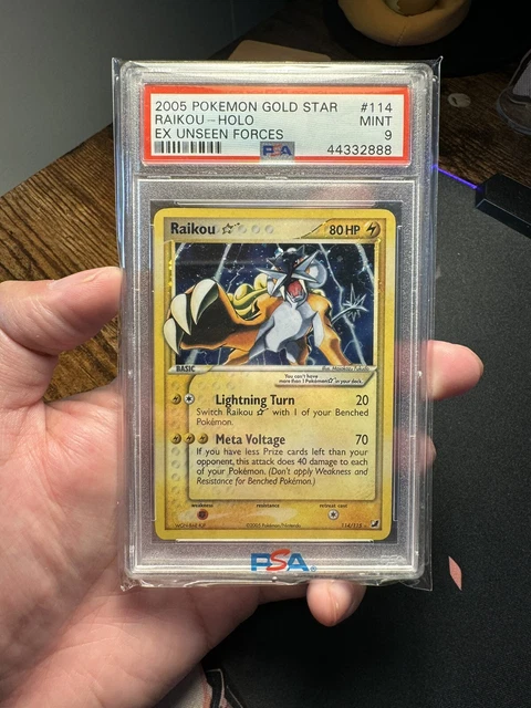CARTE POKEMON PSA 9 Raikou Gold Star 114/115 Ex Forces Caches/ Unseen Forces EUR 409,00 ...