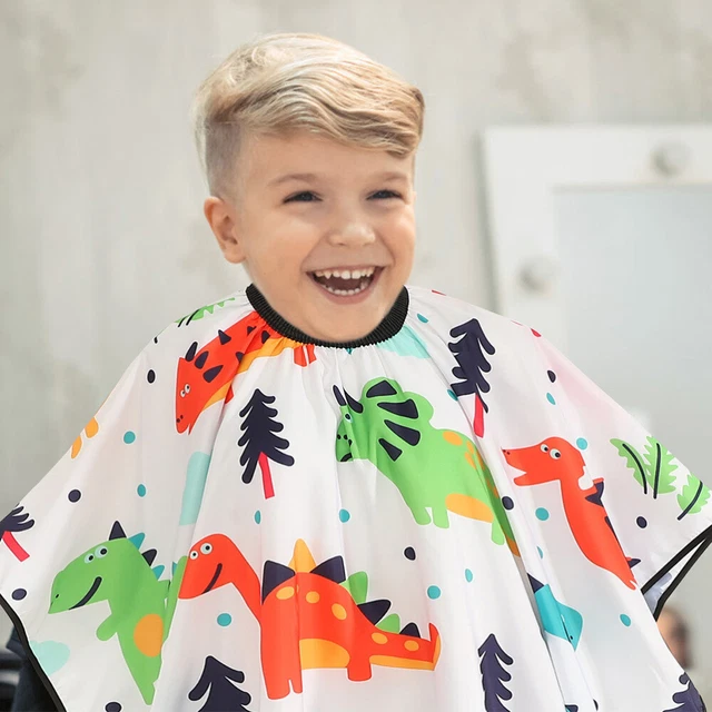 FABRIC CHILDREN'S BARBER Cloth Boy Salon Capes Hair Cutting for Kids £ ...