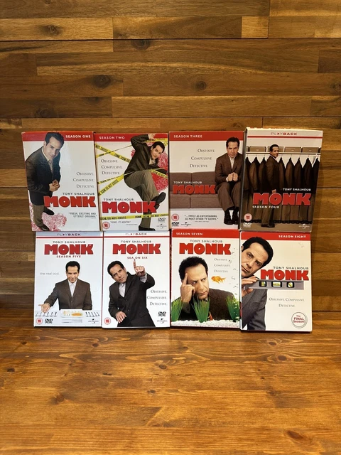 MONK: THE COMPLETE Collection Series Season 1-8 DVD Set UK PAL £39.95 ...