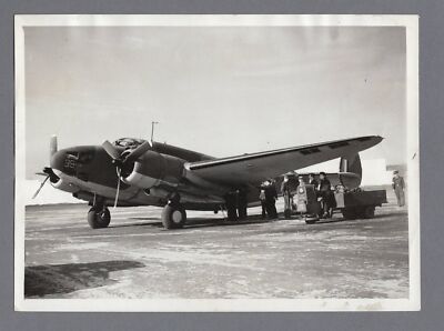 LOCKHEED VENTURA B-34 Raf Transatlantic Terminal Original Ww2 Press ...