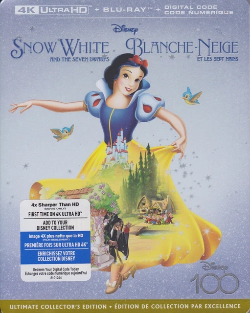 DISNEY SNOW WHITE And The Seven Dwarfs 4K Ultra Hd & Bluray & Digital ...