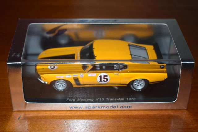 FORD MUSTANG #15 Trans-Am 1970 Parnelli Jones 1/43 spark EUR 150,00 - PicClick FR