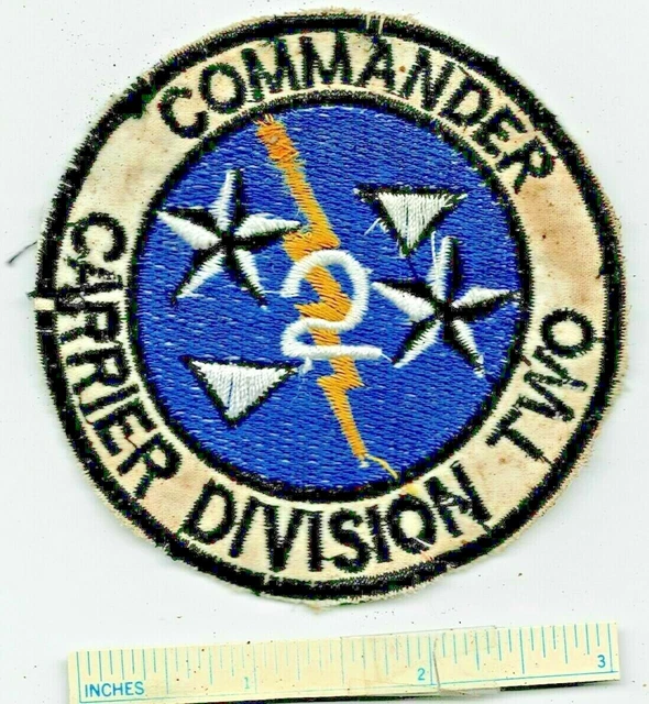 VIETNAM WAR US Navy COMMANDER Aircraft Carrier Division Two Shoulder ...