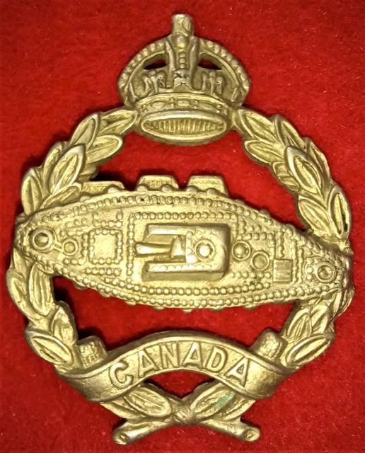 WW2 CANADIAN ARMOURED Corps Cap Badge - Canada WW2 - 1 lugger $20.00 ...