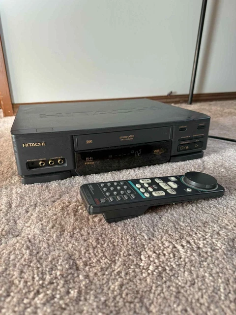 HITACHI VT-F382A HI-FI VHS VCR w/ Shuttle Remote - TESTED & WORKING $70 ...