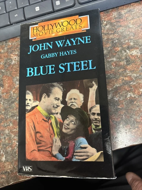 BLUE STEEL (VHS, 1934) John Wayne, Eleanor Hunt, George 'Gabby' Hayes £ ...