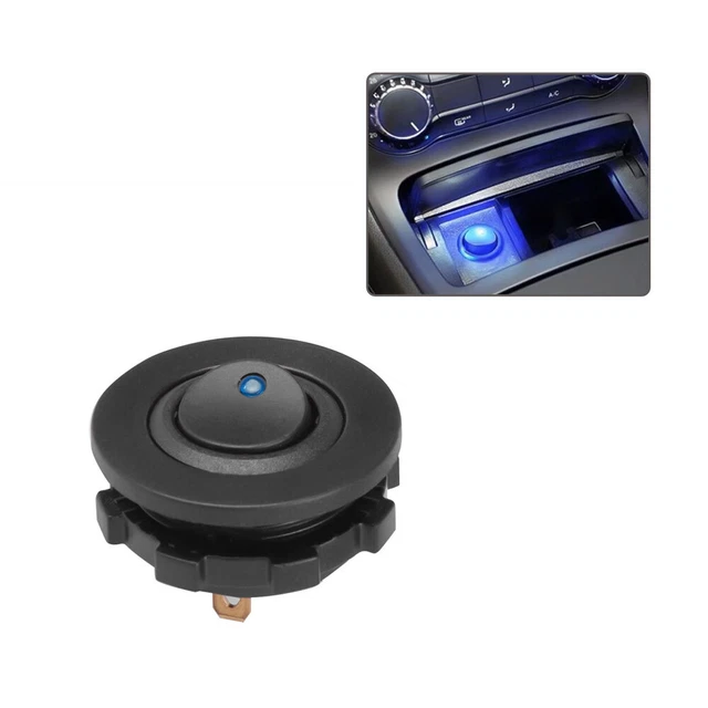 3-PIN ON/OFF ROUND Rocker Toggle LED Switch,Car Dash Boat Push Button ...