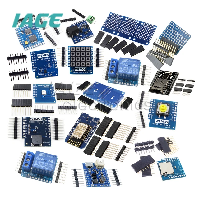 Wemos D1 Mini Nodemcu Lua Esp8266 Scheda Proto Scudo Relè Modulo Wifi Arduino Eur 220 Picclick It