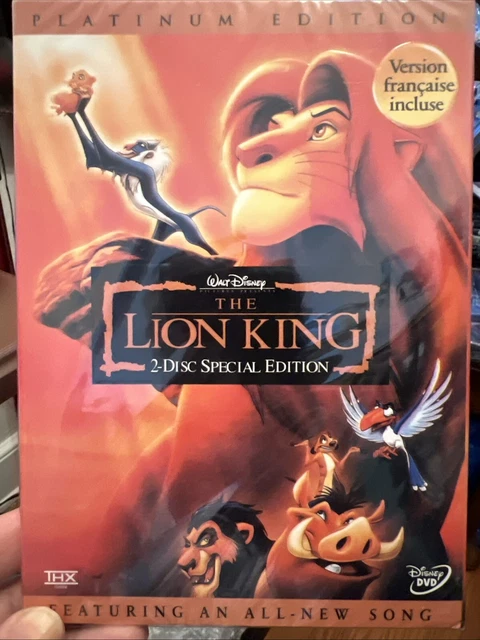 THE LION KING DVD 2003 2-Disc Set Platinum Edition Factory Sealed DVD ...