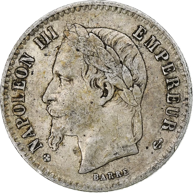 FRANCE, NAPOLÉON III, 50 Centimes, 1869, Strasbourg, Argent, TTB ...