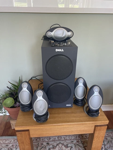 DELL ALTEC LANSING Multi m Comp Power Subwoofer ADA995 & 5.1 Spk + Snd ...