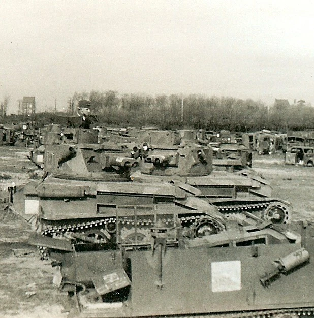 **RARE! CAPTURED BRITISH BEF Vickers MK.VI Panzer Tanks & Bren Carriers ...