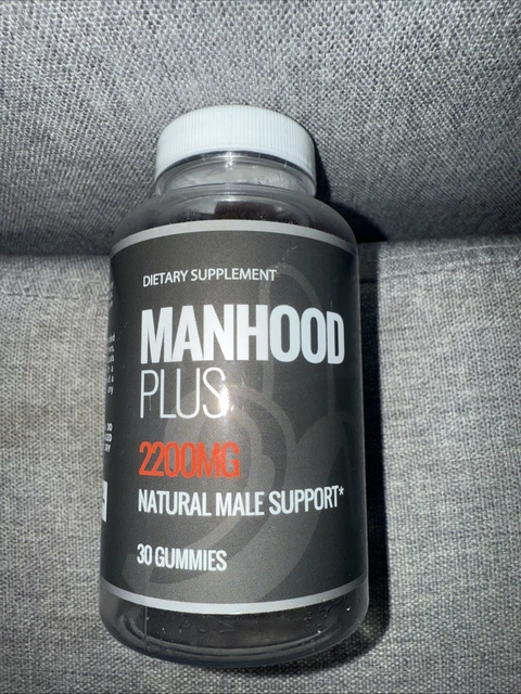MANHOOD PLUS 2200MG Dietary Supplement Gummies, Natural Male Support ...