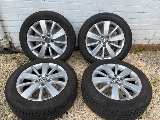 VW GOLF MK6 16" Alloy Wheel Set With Tyre 5K0601025S £199.00 - PicClick UK
