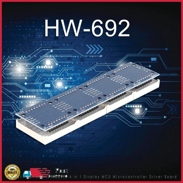 MAX7219 8X8 LED Dot Matrix Module MCU Controller Display Driver Board ...