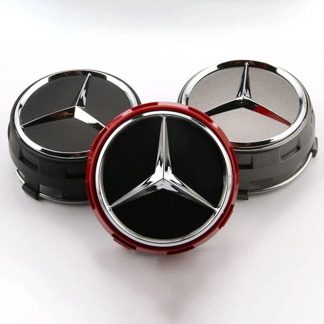 4PC 75MM CAR Wheel Hub Caps for Mercedes Benz AMG A45 CLA45 C63 GLA45 ...