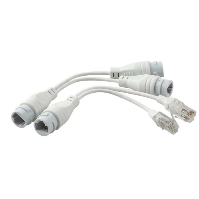 RJ45 ONE-LINE 2-PURPOSE Adapter Network Splitter Poe Switch Connector ...