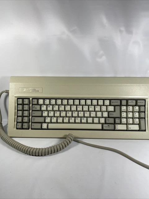ZENITH DATA SYSTEMS Vintage Mechanical Keyboard Green Alps Switches ...