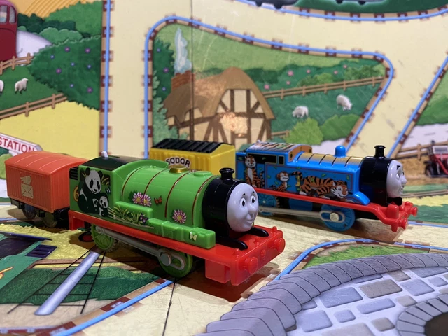 THOMAS AND FRIENDS trackmaster trains Tiger Thomas & Panda Percy £8.95 ...