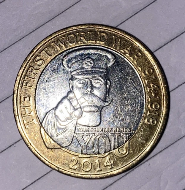 RARE FIRST WORLD War 1914 2 pound coin £618.68 - PicClick UK
