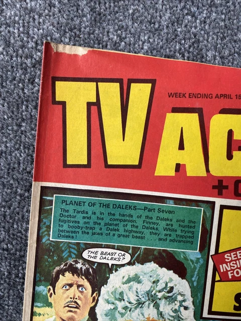TV ACTION + COUNTDOWN comic April 15th 1972 issue 61 Vintage UK Doctor ...