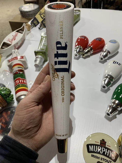 MILLER LITE THROWBACK Shotgun Baseball Bat Beer Keg Bar Tap Handle ...