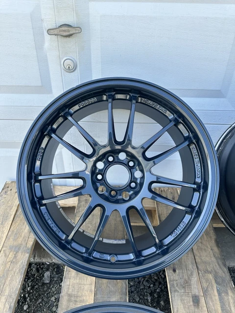 JDM VOLK RE30 18” wheels 5x100 rims Japan Forged Rays Lightweight Blue ...