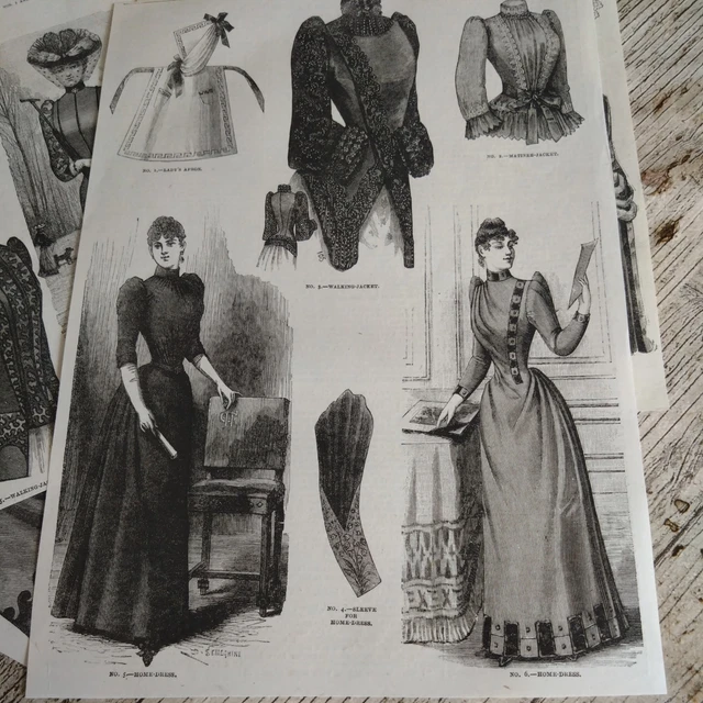 5 PAGES OF Late 19Thc.fashion Advertising Young Ladies Journal £2.51 ...