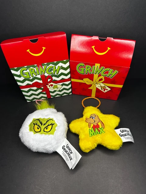 🎁 2025 MCDONALDS Grinch Merry Grinchmas 🎄x2 Happy Meal Toys Dr Seuss ...