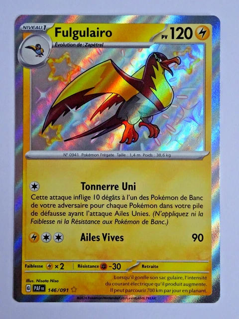 CARTE POKEMON - Fulgulairo Shiny PV120 146/091 - EV4.5 - Destinées de Paldéa EUR 6,99 - PicClick FR
