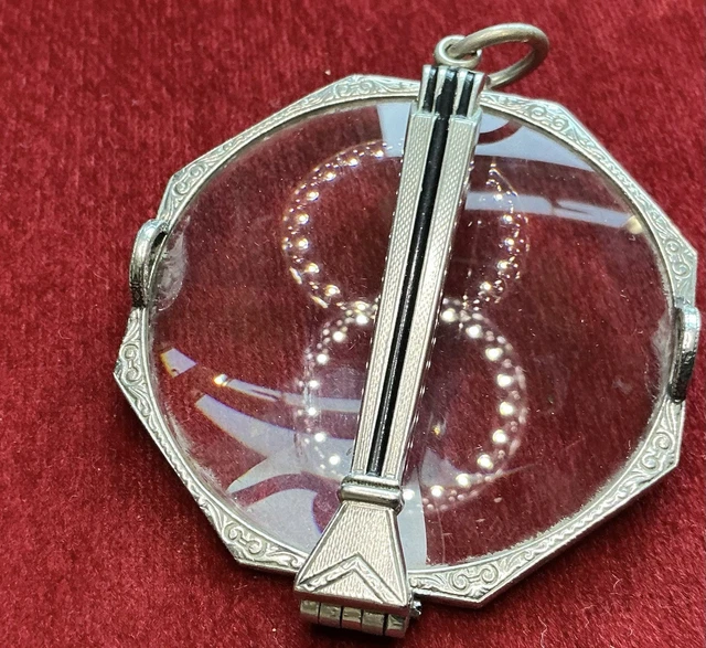 ANTIQUE ART DECO Lovely Folding lorgnette Magnifying Glass £62.50 ...