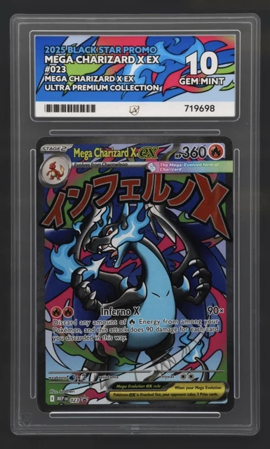 POKÉMON TCG MEGA Charizard X EX Promo Ultra Premium Collection ACE 10 £ ...