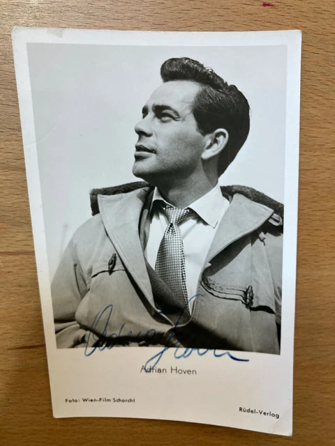 ADRIAN HOVEN ORIGINAL Autogramm Postkarte Foto Bild AK 1981 ver Rüdel ...