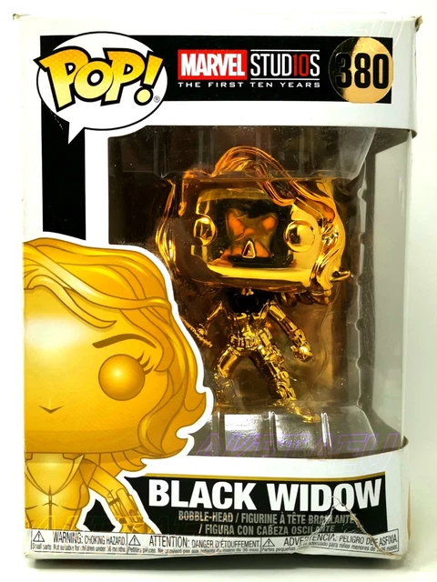 BLACK WIDOW IN Gold Funko Pop 380 marvel studios the first 10 years MCU ...