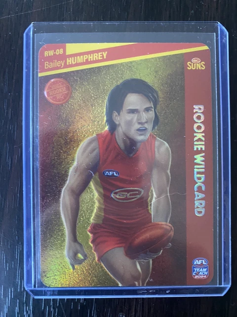 2024 Afl Teamcoach Rookie Wildcard Bailey Humphrey Gold Coast Suns