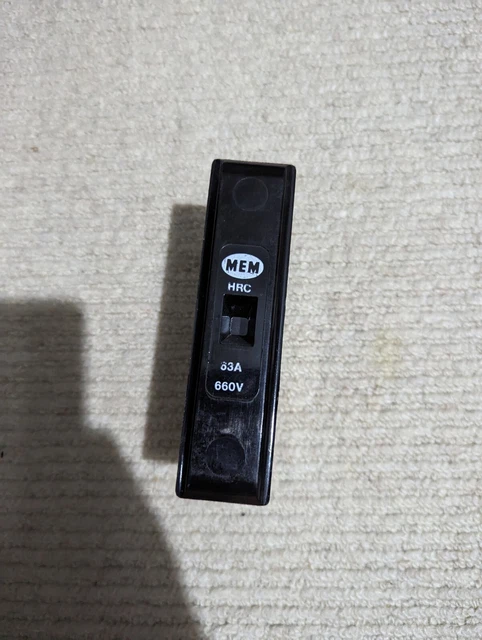 MEM TYPE M 63Amp Fuse Carrier 660v HRC Cartridge Holder 63A £13.99 ...
