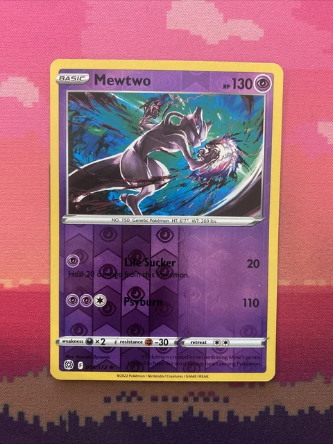 POKEMON CARD MEWTWO Brilliant Stars Reverse Holo Rare 056/172 Near Mint £2.05 - PicClick UK