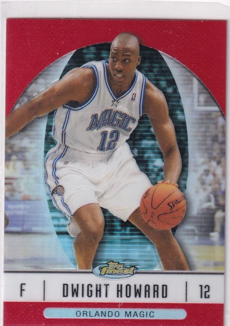 CARTE DE BASKETBALL NBA Topps Finest 2007 N° 7 Dwight Howard Refractor ...